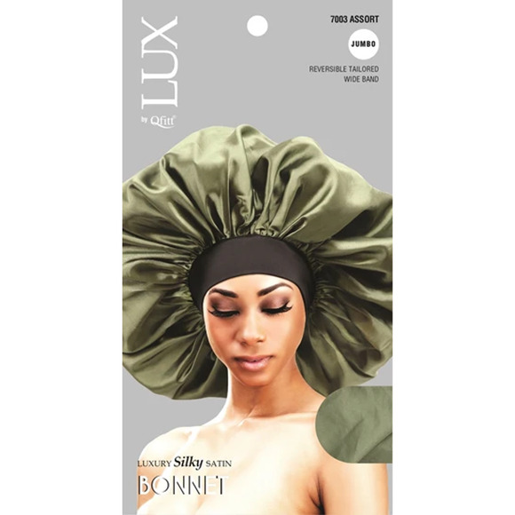 supremerose | Hair | Lux By Qfitt Luxury Silky Satin Bonnet Jumbo ...